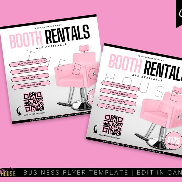 Booth Rental Flyer - Etsy