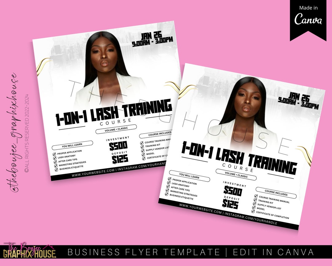 LASH Class Flyer, Lash Tour Flyer, Lash Training Flyer, Lash ...