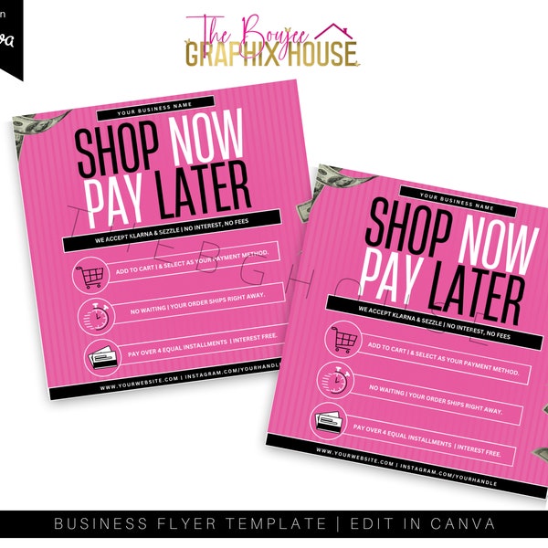 Payment Flyer - Etsy