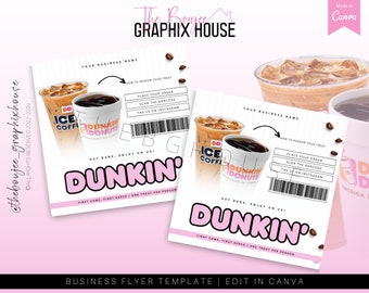 Dunkin Donuts Flyer - Etsy