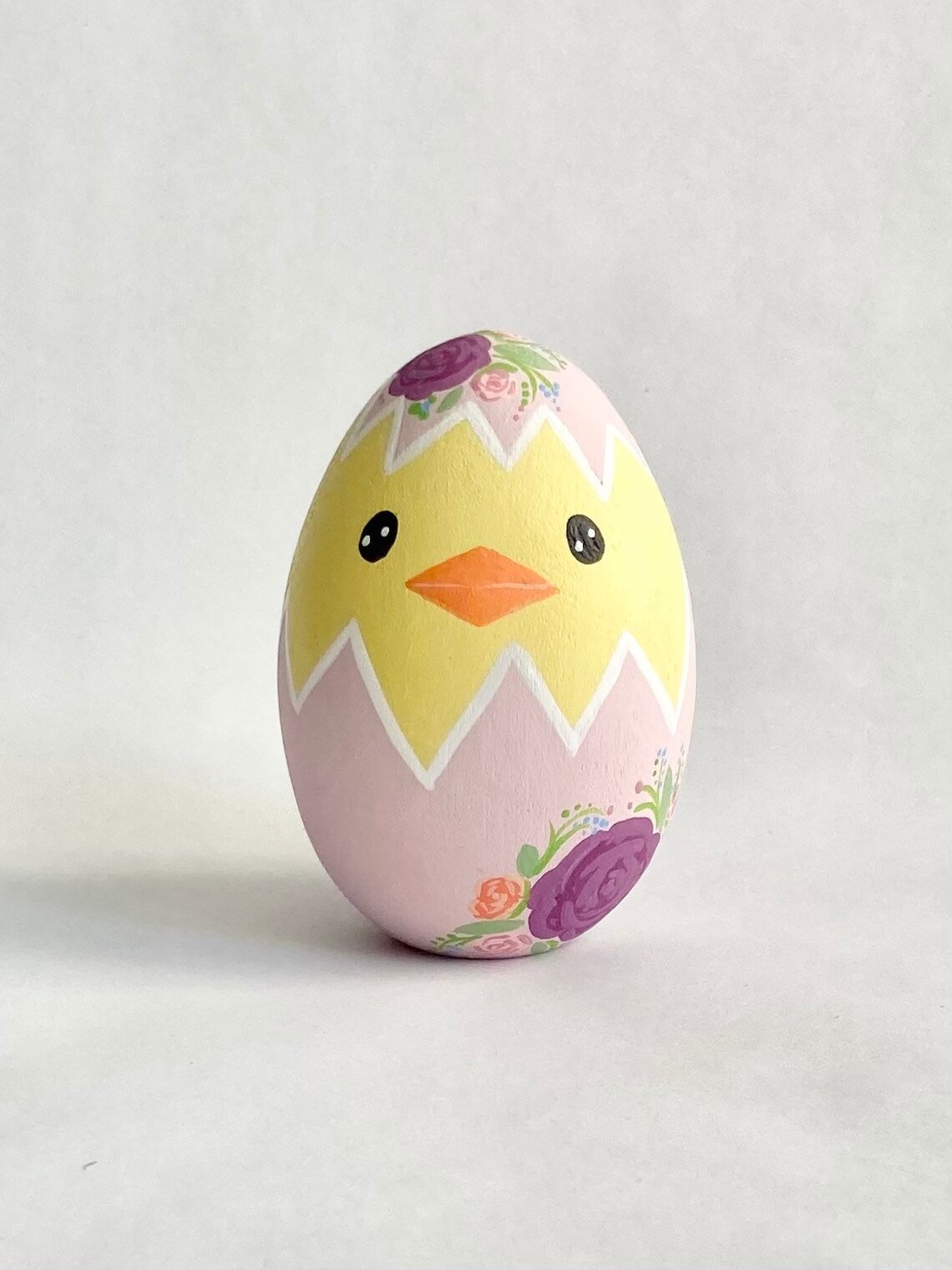 Floral Spring/easter Chick in Eggs - Etsy