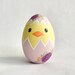 Floral Spring/easter Chick in Eggs - Etsy