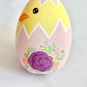 Floral Spring/easter Chick in Eggs - Etsy