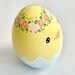 Floral Spring/easter Chick in Eggs - Etsy
