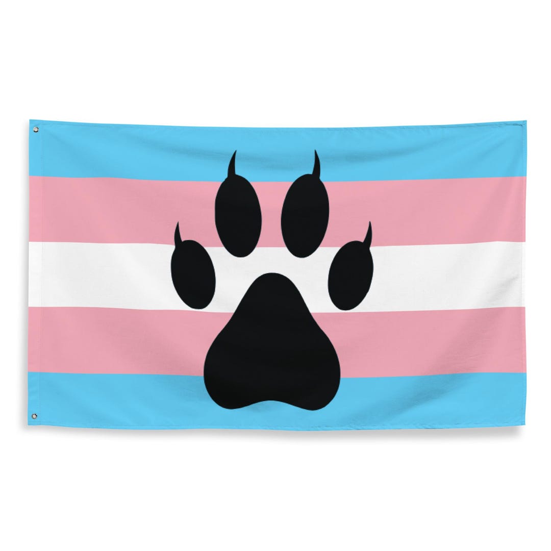 Transgender Furry Pride Flag - Etsy