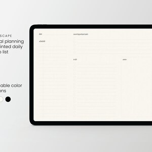 Minimalist Daily to Do, Daily Task List, Schedule, Digital Planning ...