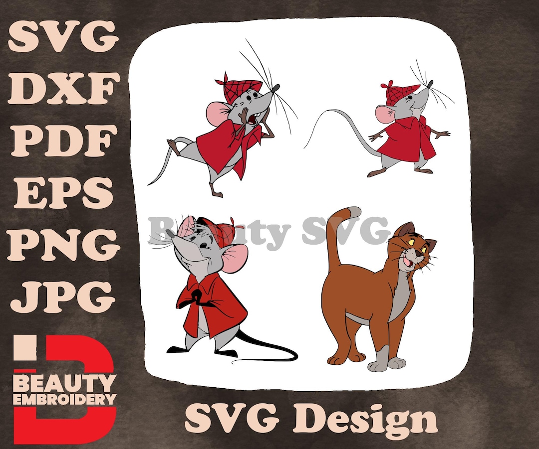 4 Separate Designs - The_aristocats_-_roquefort_the_mouse_detective ...