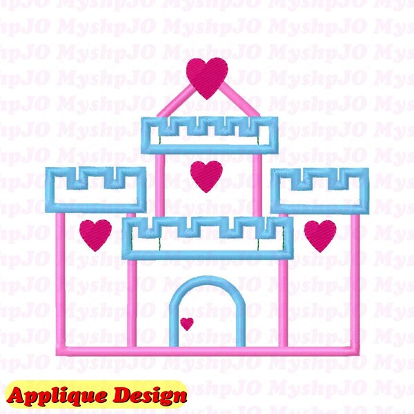 Castle Applique - Etsy