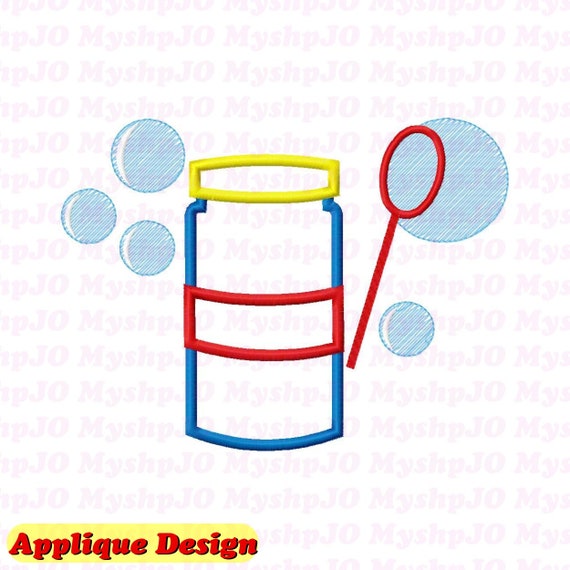 Blowing Bubbles Applique Embroidery Design INSTANT DOWNLOAD | Etsy
