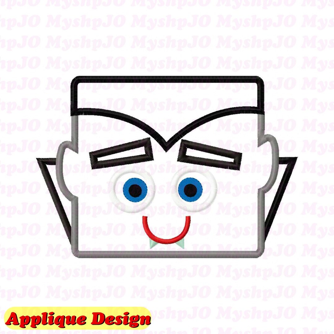 Vampire Applique Embroidery Design - INSTANT DOWNLOAD - Etsy