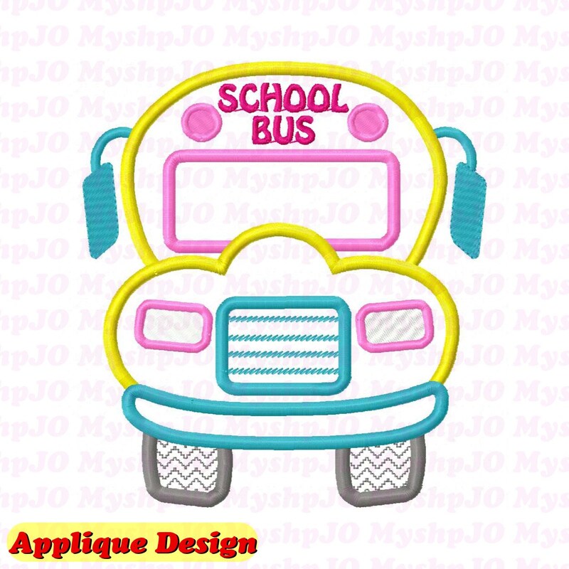 Bus Applique - Etsy
