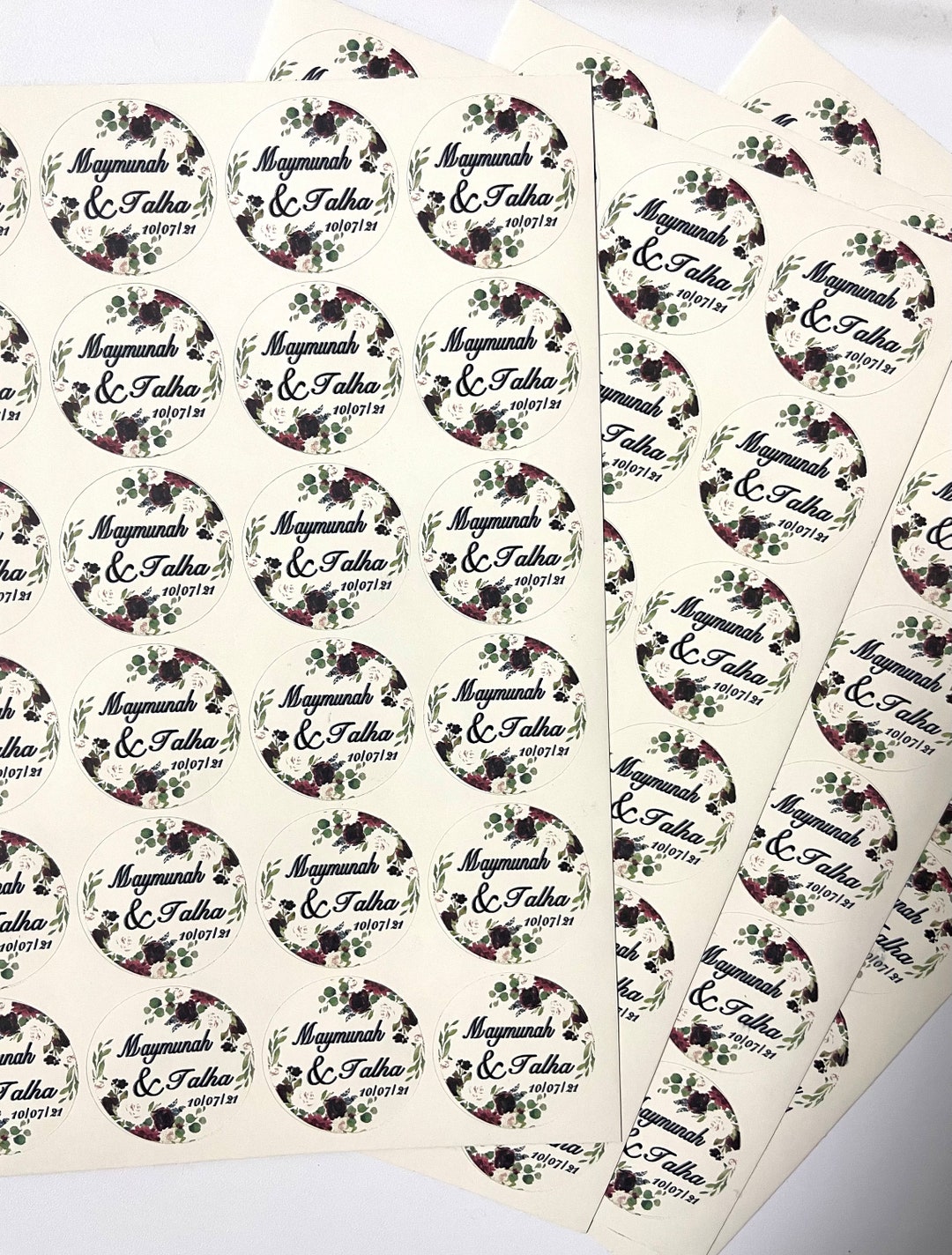 Personalised Stickers Sheet, Design/logo for Events or Businesses. - Etsy