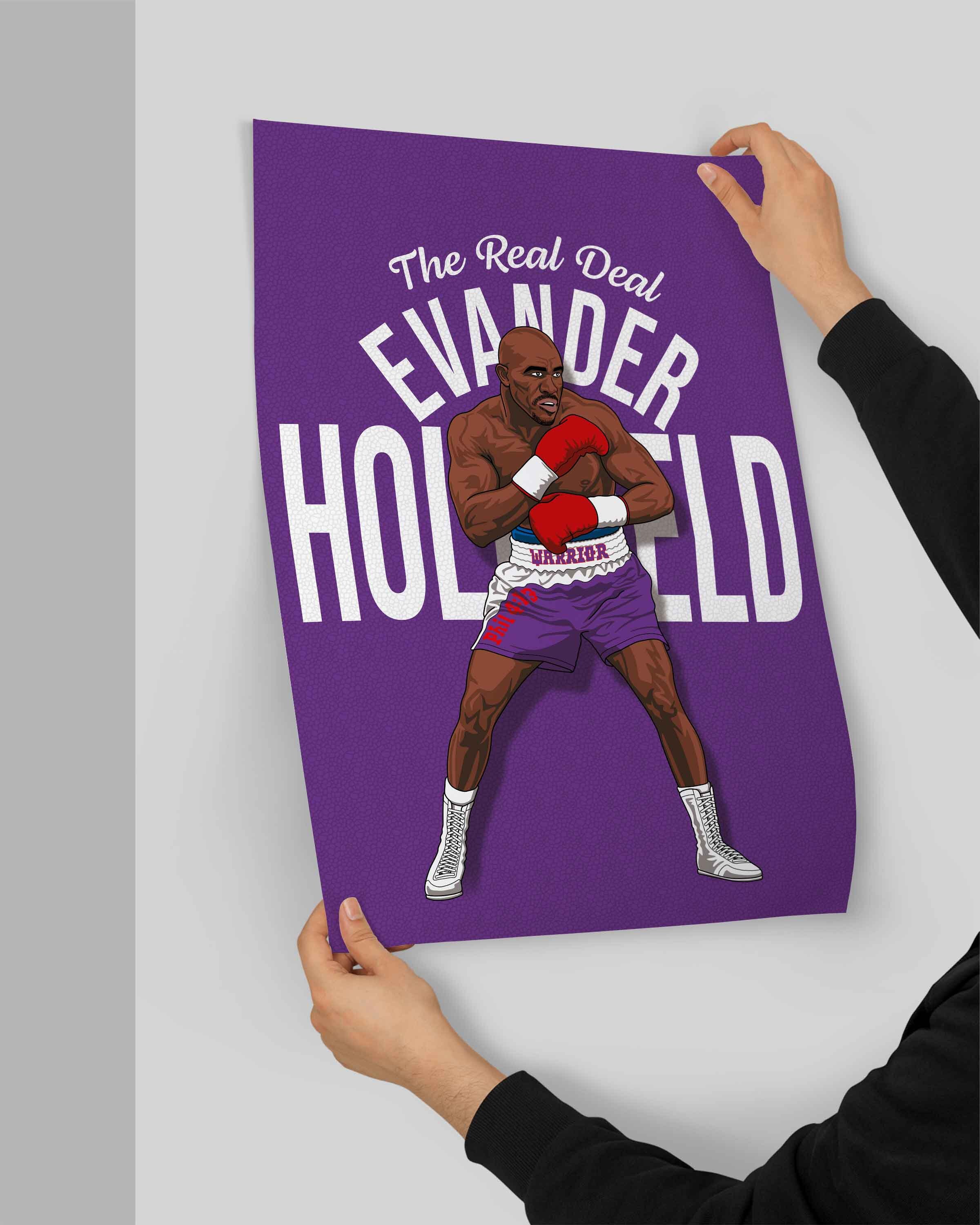 Evander Holyfield Poster Boxing Poster, Print, Gym, Bedroom, Dorm, Man ...