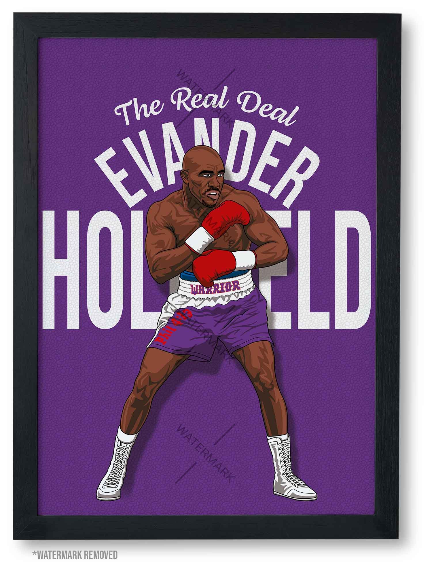 Evander Holyfield Poster Boxing Poster, Print, Gym, Bedroom, Dorm, Man ...