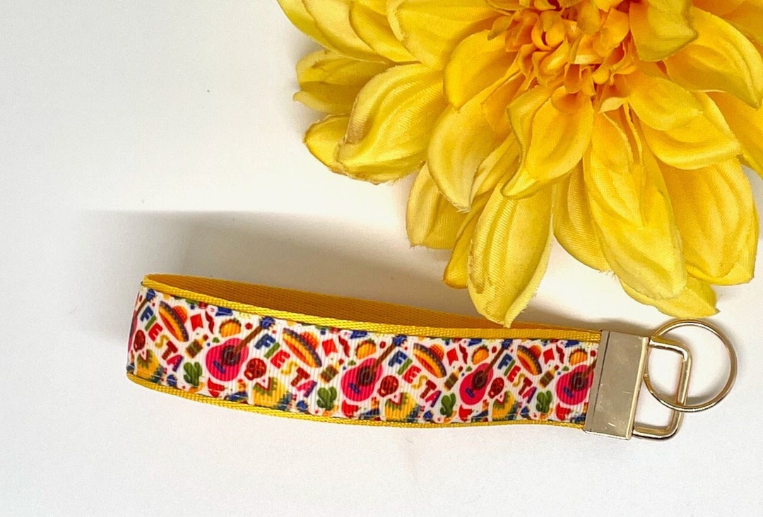 Fiesta Key Wristlet: Mexican Party Ribbon Keychain, 10 Inch Key Fob - Etsy