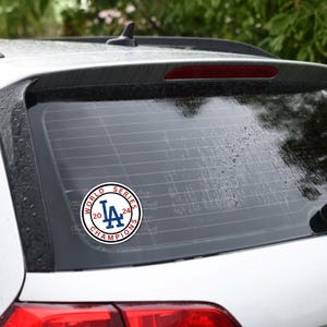 LA Dodgers 2024 World Series Champions Sticker Round, Vinyl, Water ...