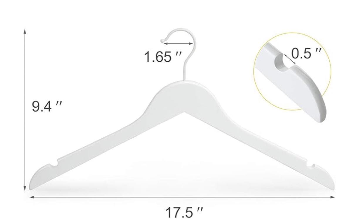 Days of the Week Hanger, Adult Closet Organizer, Natural or White Lotus ...