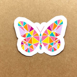 Butterfly Stickers 8 Pack Colorful Laminated Butterfly Large Decals ...