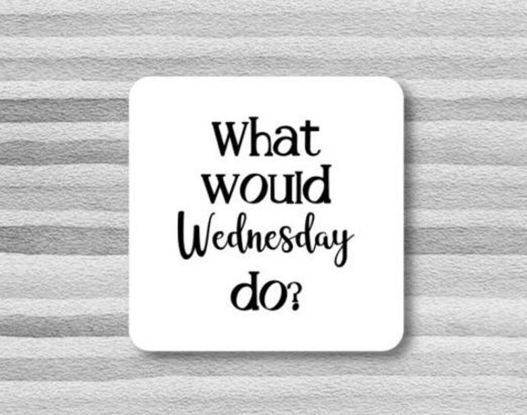 Wednesday Addams Stickers||glossy White Vinyl Water-resistant|black ...