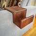 Black Walnut-couch Arm Rest Table With Magazine Stand Wood Armrest ...