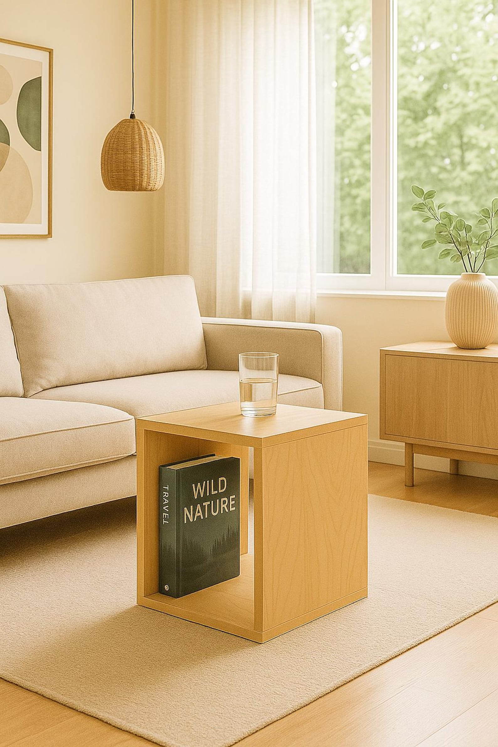 Stackable Maple Wood Shelves – Modular Wall or Floor Storage, Handmade ...