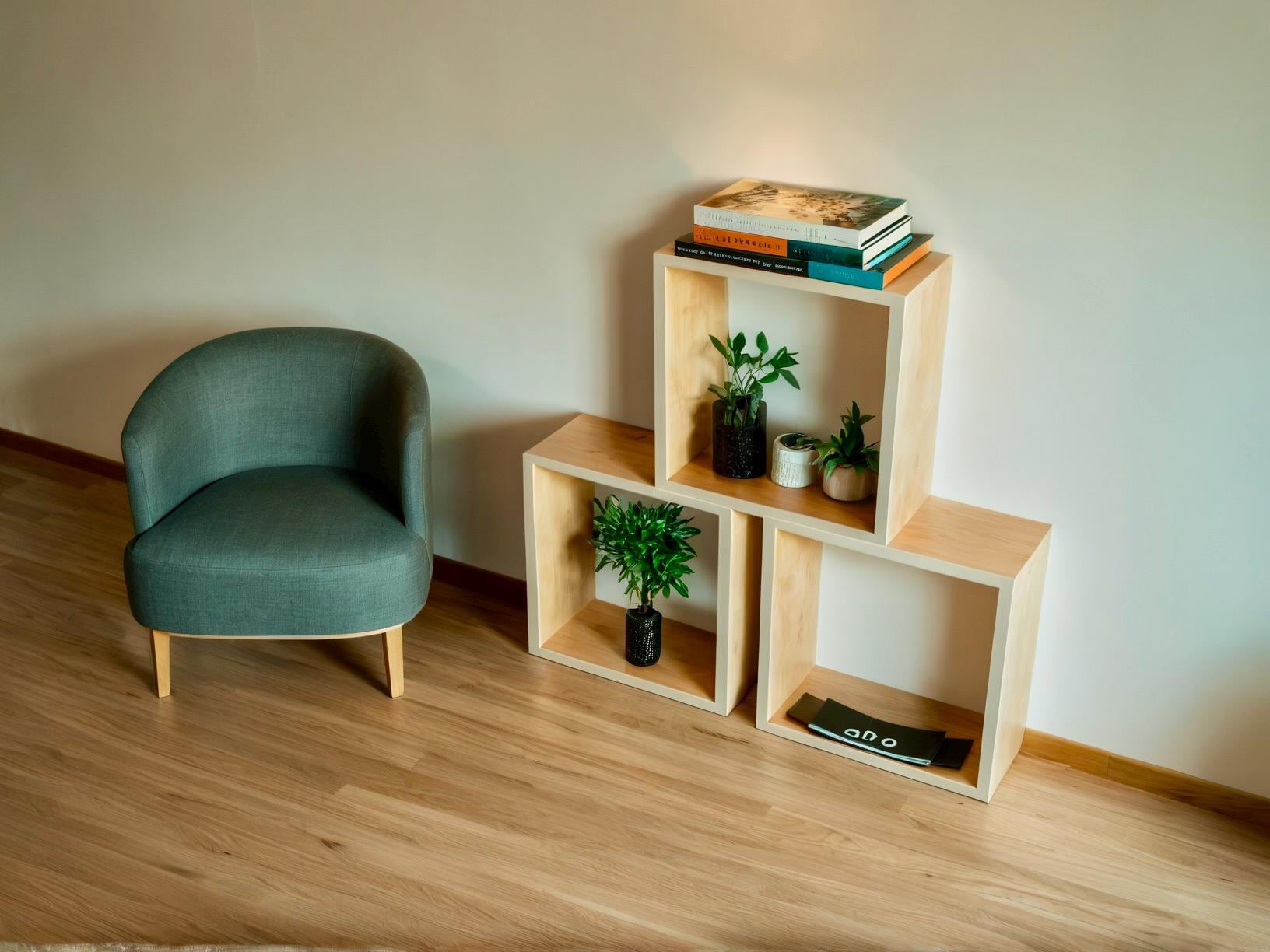 Stackable Maple Wood Shelves – Modular Wall or Floor Storage, Handmade ...