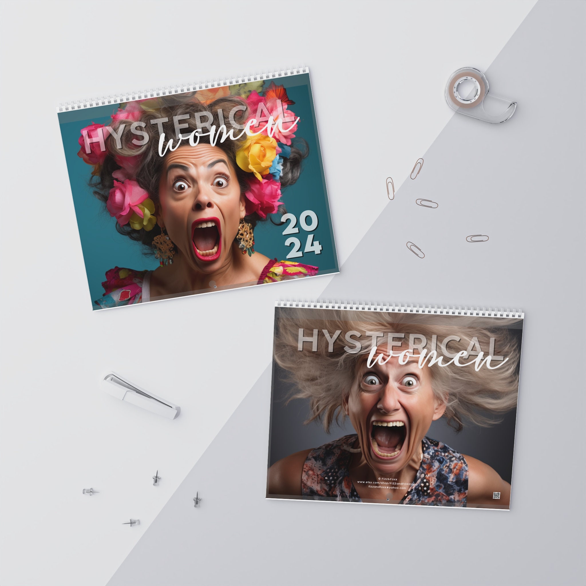 Funny Calendar 2024 Wall, Girl Boss Calendar, Funny Menopause Gifts ...