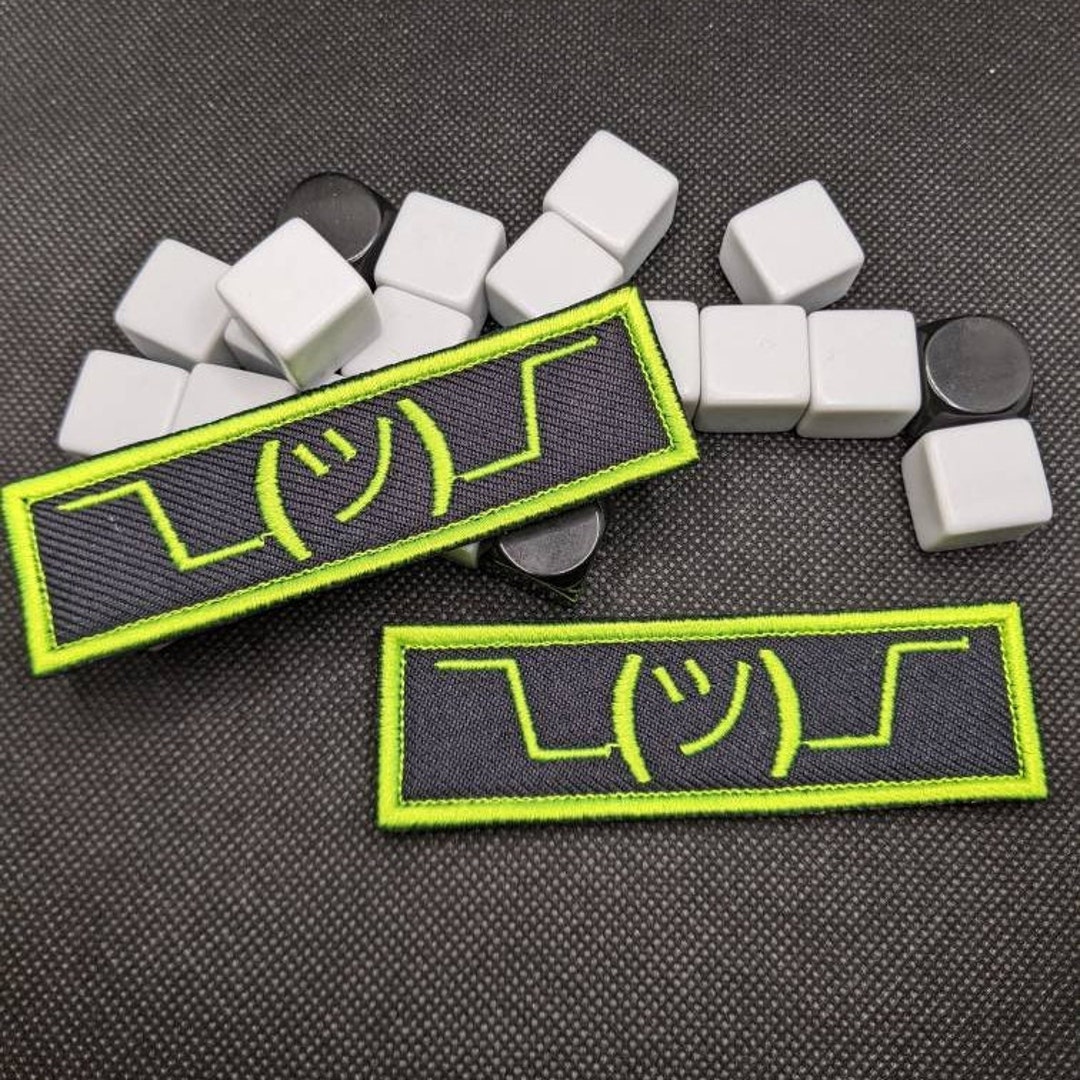 Shrug Emoticon Patch - Etsy