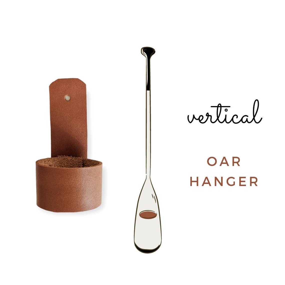 Leather Vertical Paddle Display Hanger Canoe Row Hook Wall - Etsy