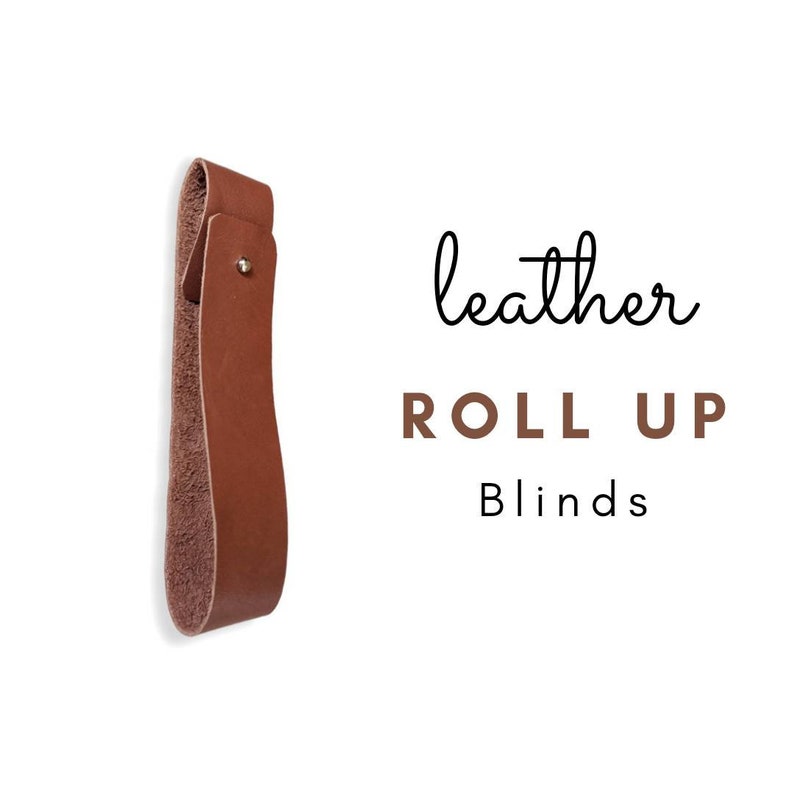 Leather Roll up Blind Holder Strap Bambo Blinds Curtains - Etsy