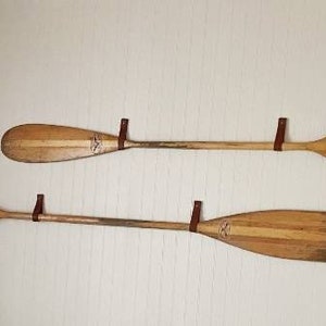 Leather Paddle Display Hanger, Canoe Row Hook, Wall Hanging Strap ...