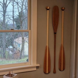 Leather Vertical Paddle Display Hanger, Canoe Row Hook, Wall Hanging ...