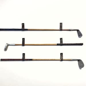 Leather Golf Club Wall Hanger Bracket, Golf Club Holder, Golf Club Rack ...