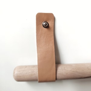 Leather Macrame Hanger, Textile Display, Blanket Hook, Rug Hanger ...