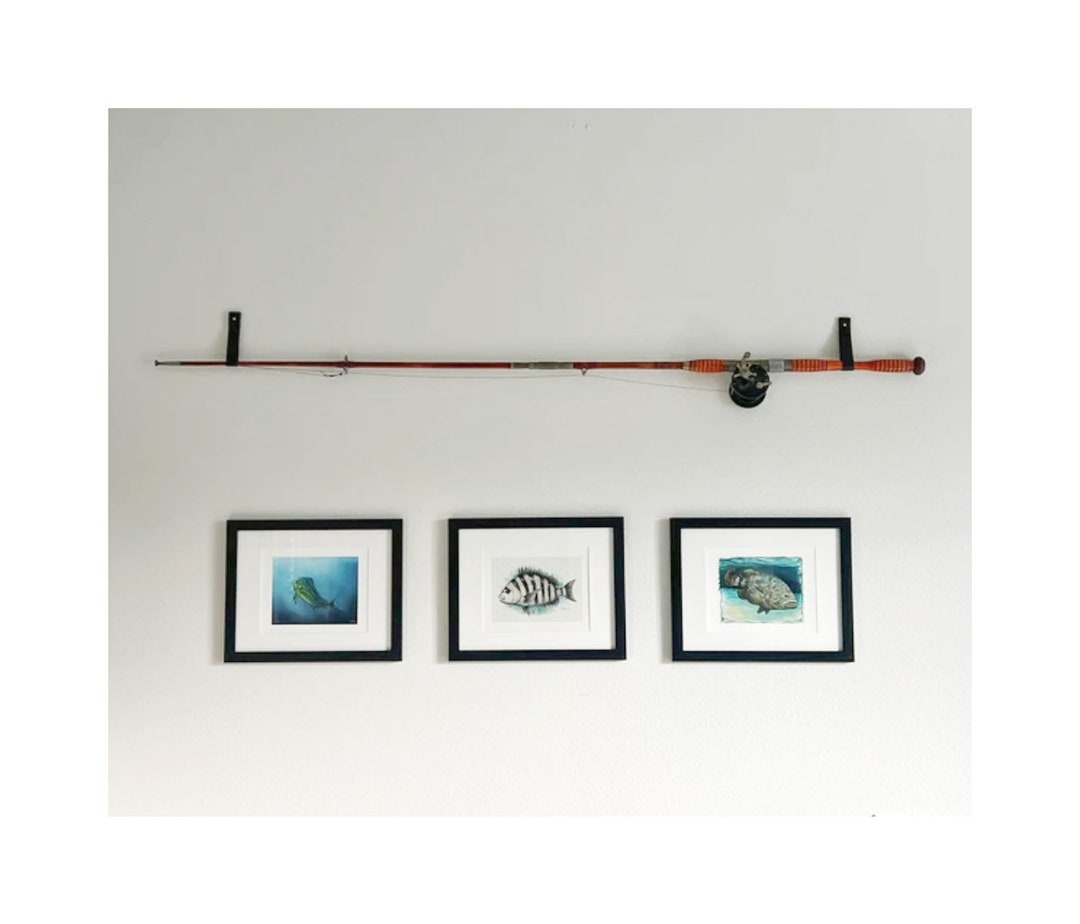 Leather Wall Mount Sword Hanger, Katana Organizer, Bokken Holder, Bow ...