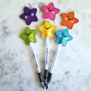 Happy Stars Pencil Toppers, Pen Toppers, Office Pens, School Pens ...
