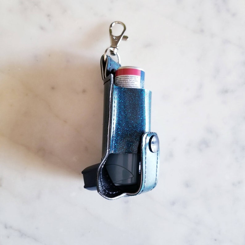 Glitter Jelly Solid Color Black Back Inhaler holder Inhaler | Etsy