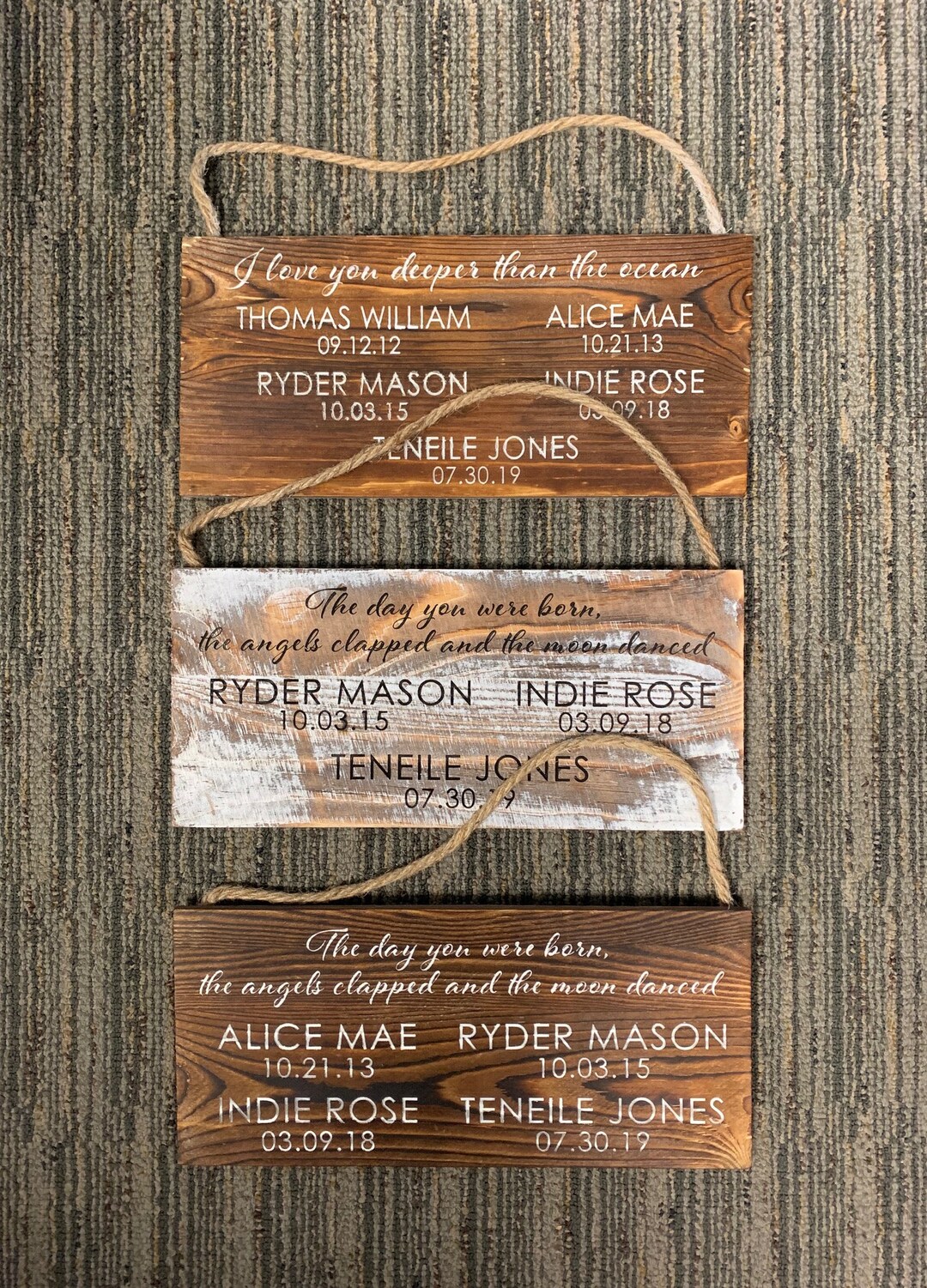 Custom Hanging Wood Signs - Etsy