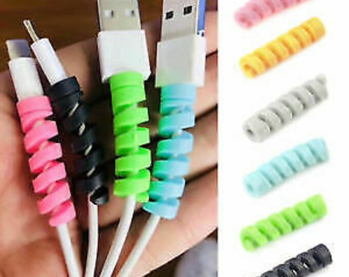 30pc Spiralcord Wire Charger Protector Prevents Breaks, Wire Protector ...