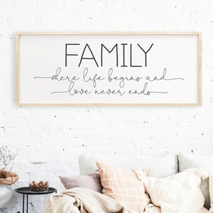 Wood Signs for Home Decor Family Sign Family Quote Sign - Etsy