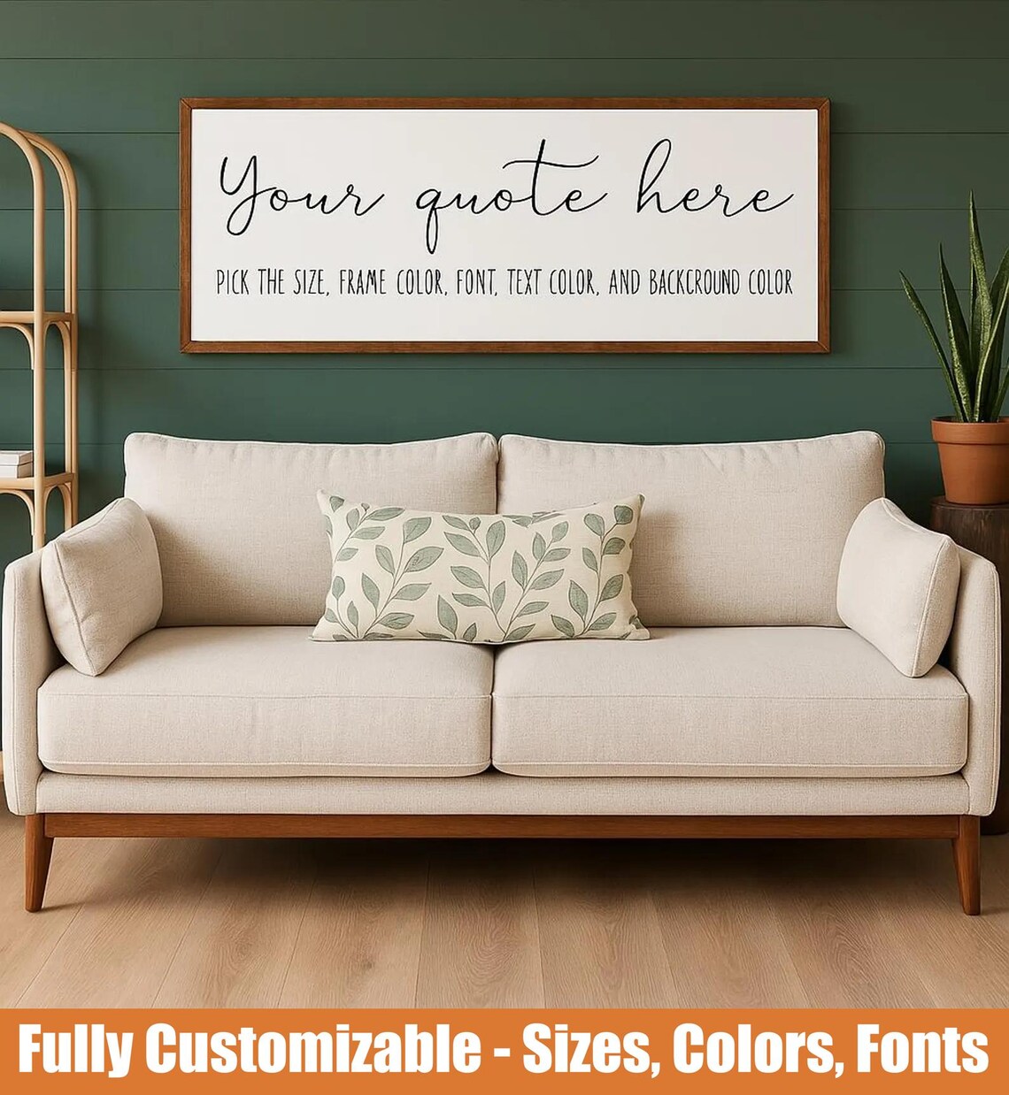 Custom Quote Sign – Personalized Wooden Wall Art – Pick Size, Font ...