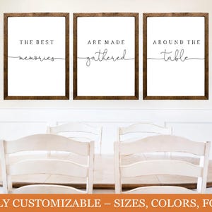 Farmhouse Kitchen Signs Set - Dining Room Wall Decor - Etsy