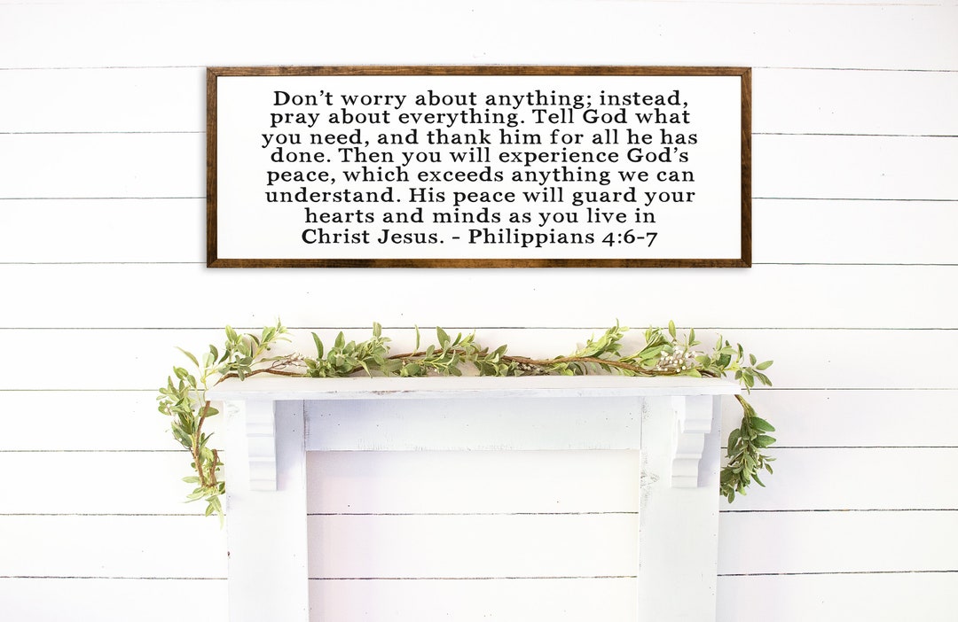 Scripture Art - Wood Signs - Bible Verse Decor - Modern Farmhouse ...