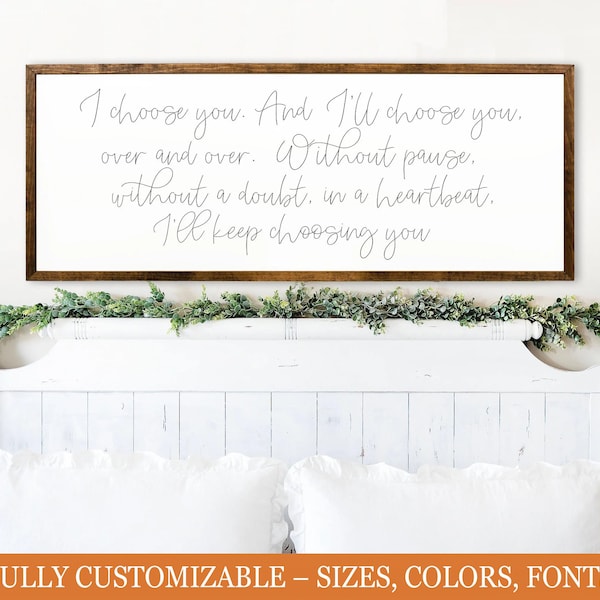 I Choose You Sign - Etsy