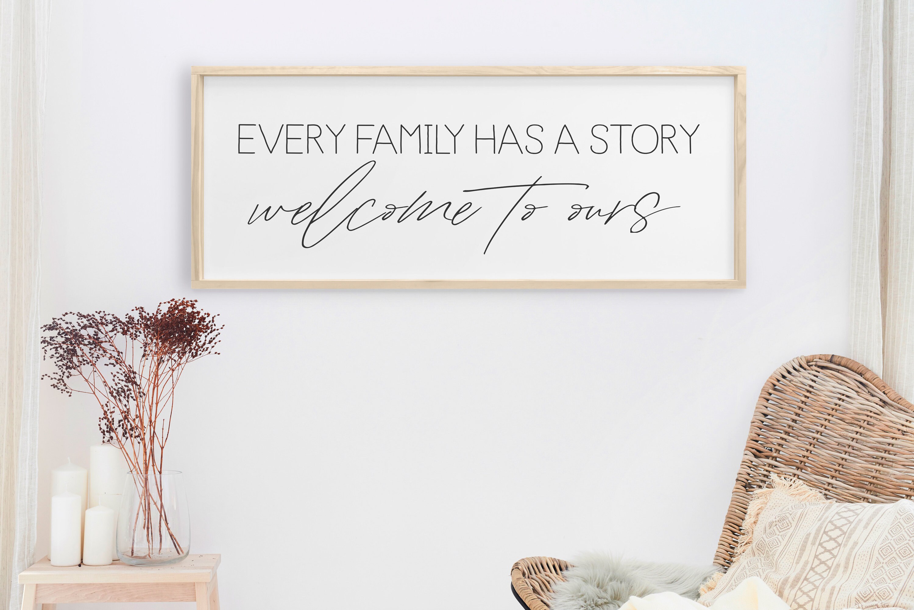 Family Sign Wood Signs for Home Decor Every Family Has A - Etsy