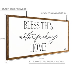 Inappropriate Welcome Sign | Bless This Mother Fucking Home | Hilarious ...