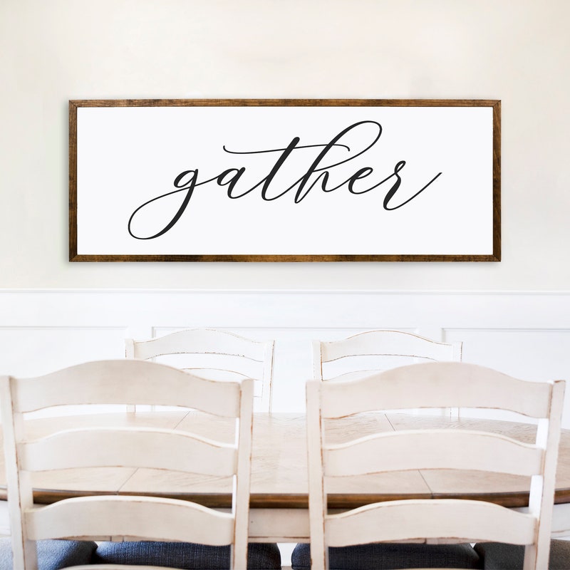 Gather Sign - Etsy