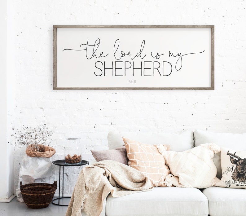 Scripture Wall Art Bible Verse the Lord is My Shepherd - Etsy