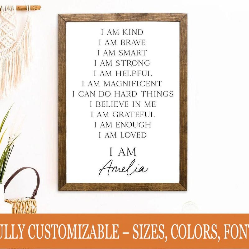 Nursery I Am Sign - Etsy
