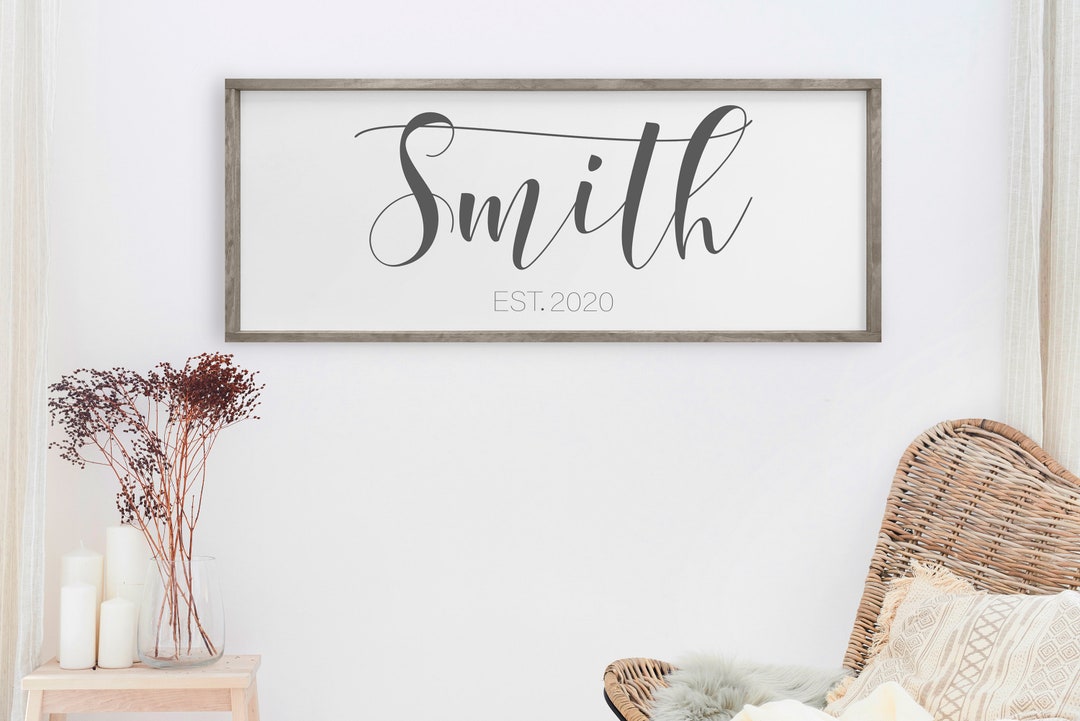 Last Family Name Sign - Last Name Sign - Last Name Wood Sign - Family ...